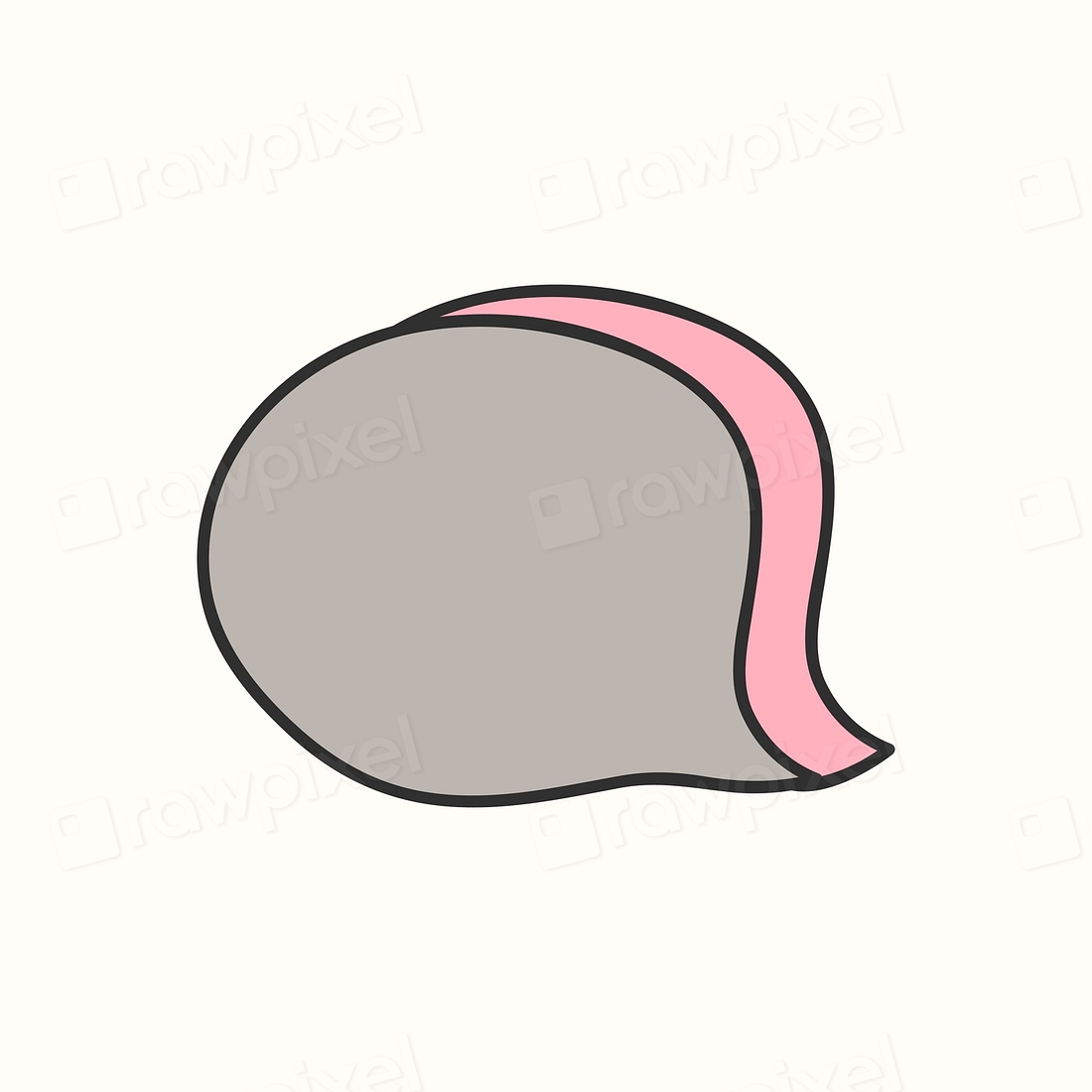 Gray speech bubble icon vector | Premium Vector - rawpixel