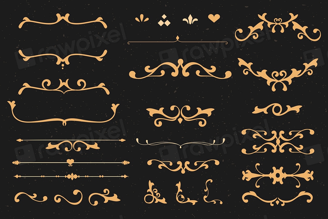 Premium vintage golden ornamental design | Premium Vector - rawpixel