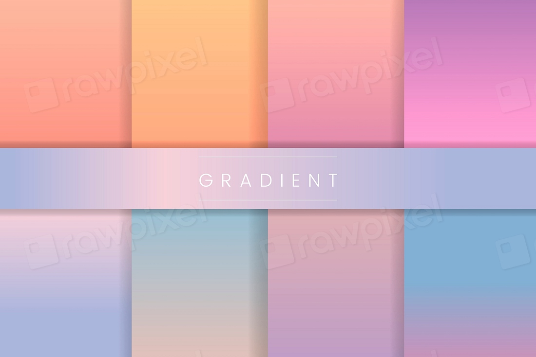 Pastel gradient background vector set | Premium Vector - rawpixel