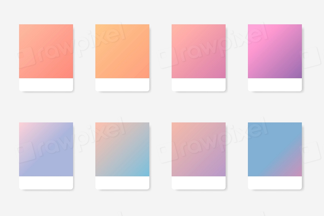 Colorful gradient background template vector | Premium Vector - rawpixel