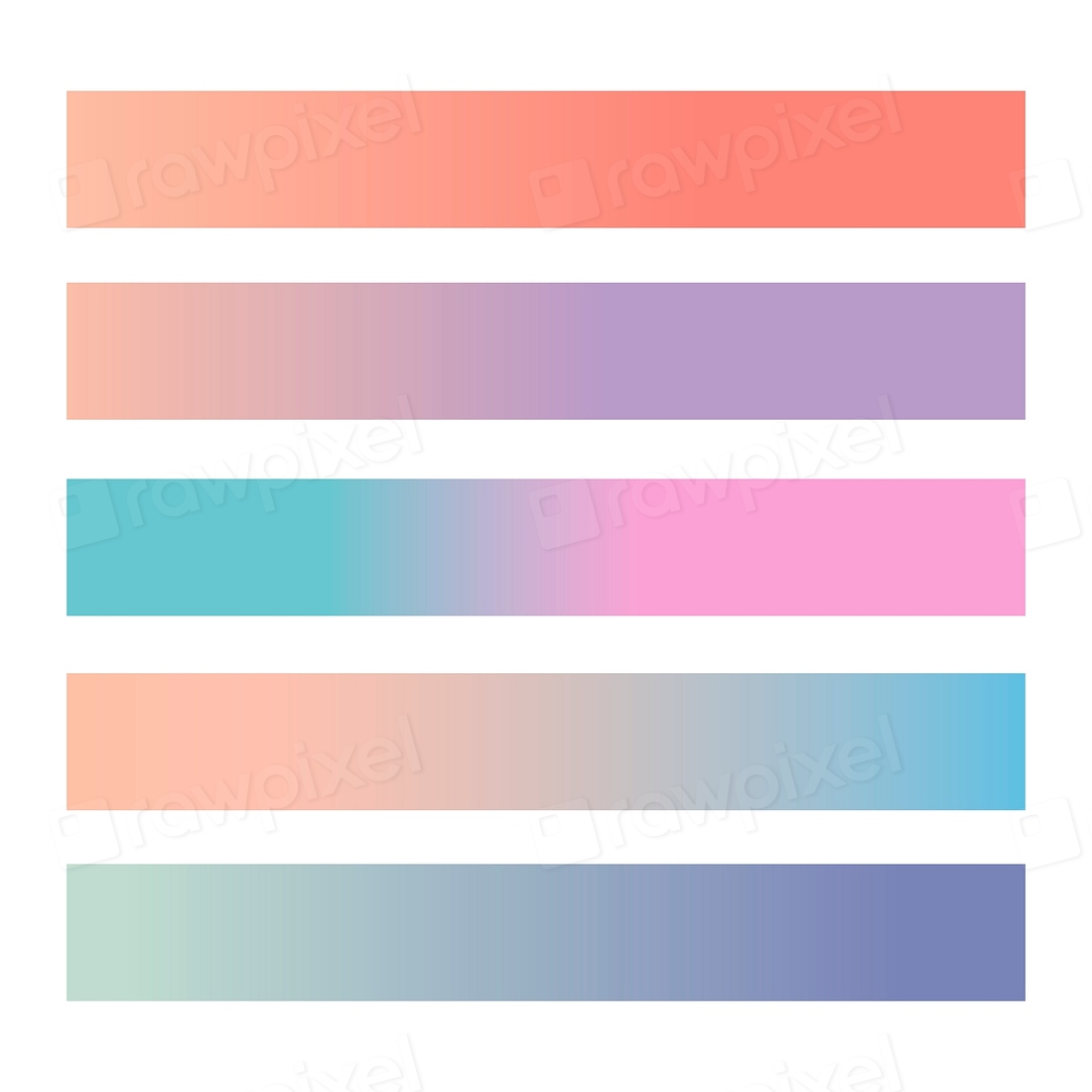 Pastel gradient background vector set | Premium Vector - rawpixel