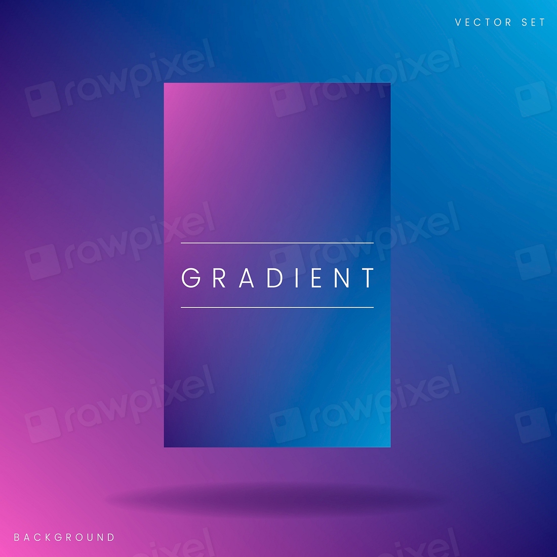 Blue gradient poster template vector | Premium Vector - rawpixel