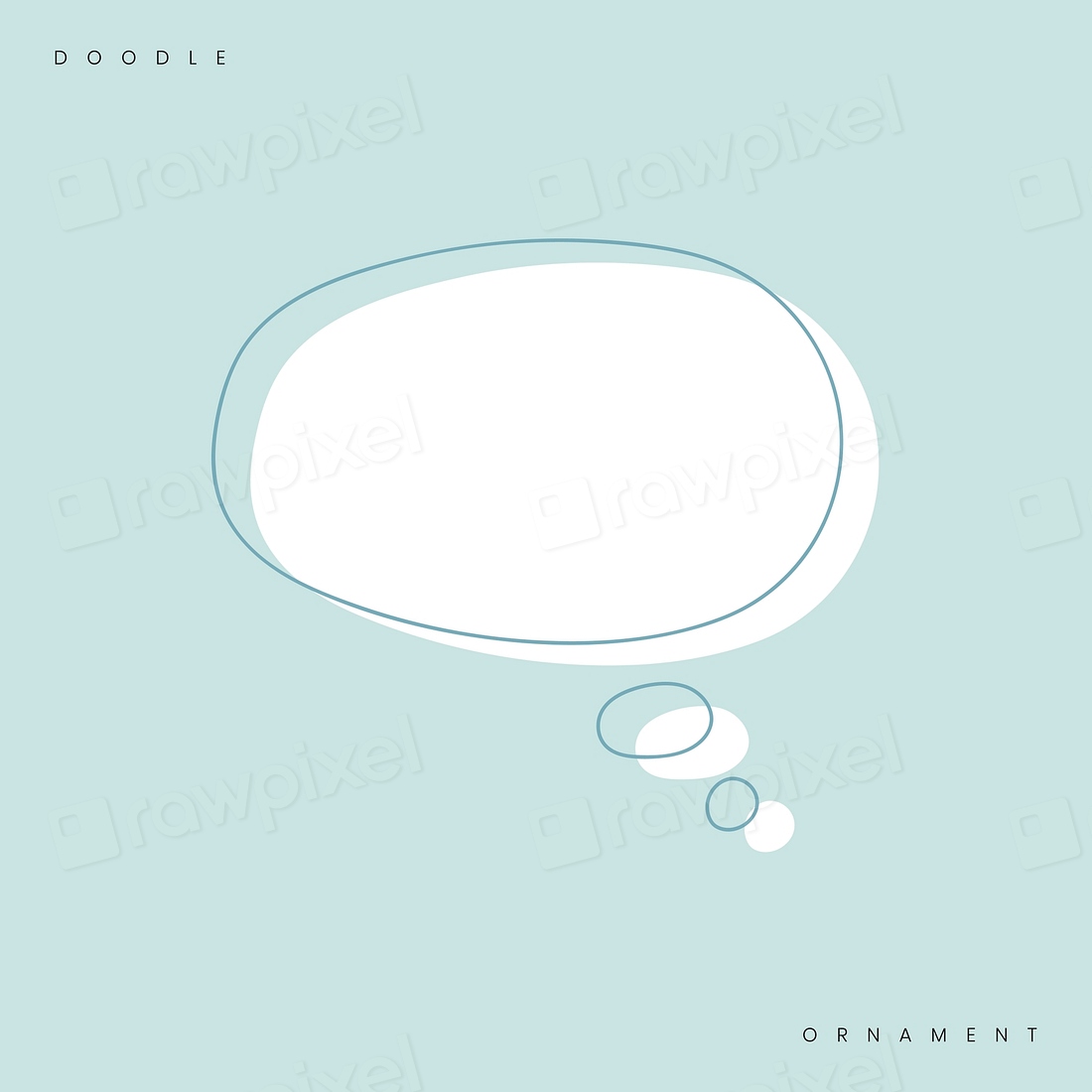 White speech bubble doodle vector | Premium Vector - rawpixel