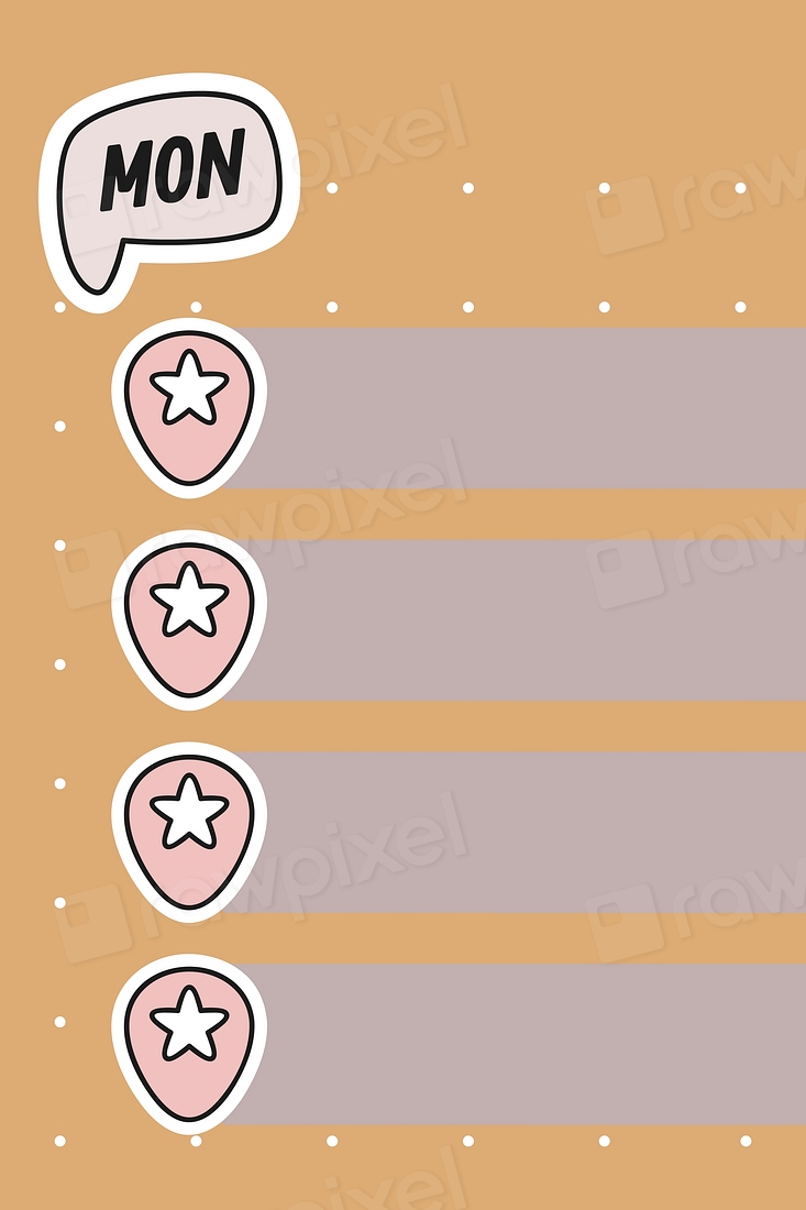 Cute planner page vector collection | Premium Vector - rawpixel