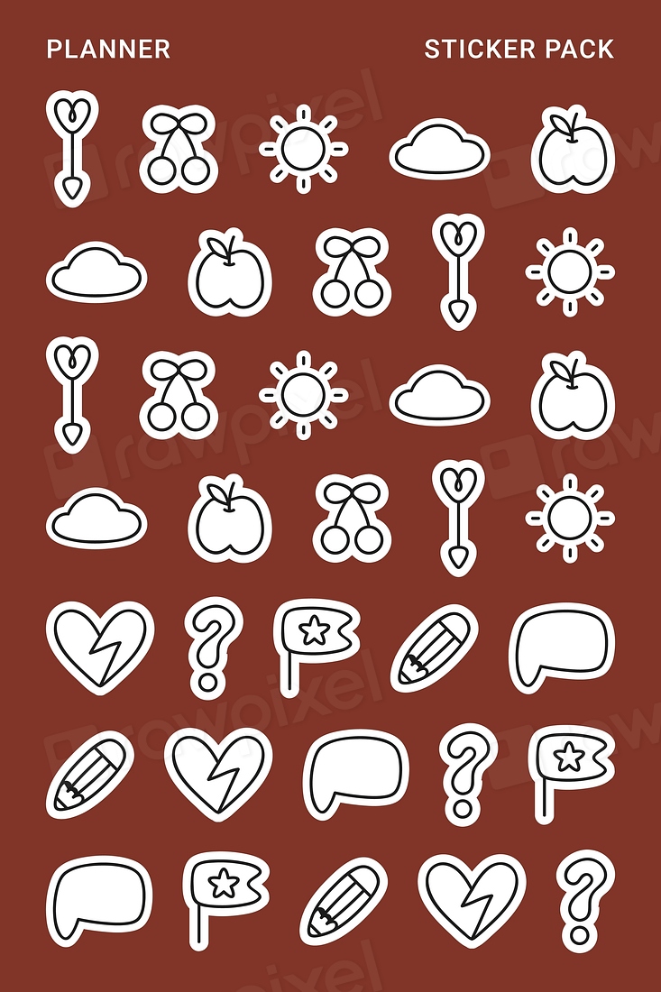 planner sticker vector collection | Premium Vector - rawpixel