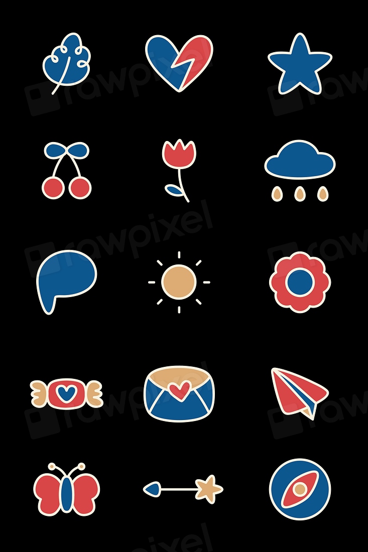 planner sticker vector collection | Free Vector - rawpixel