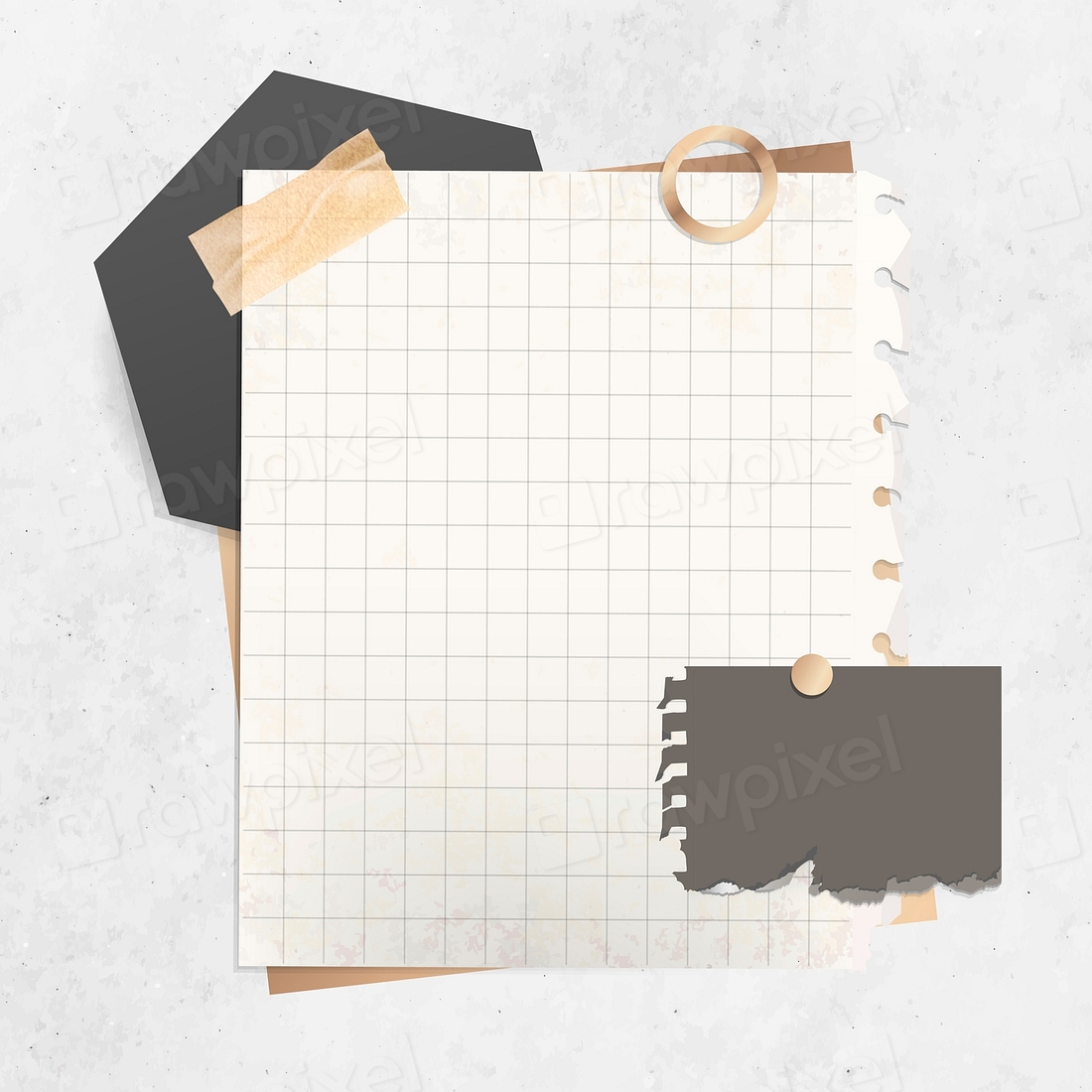 Minimal grid note paper vector | Premium Vector - rawpixel