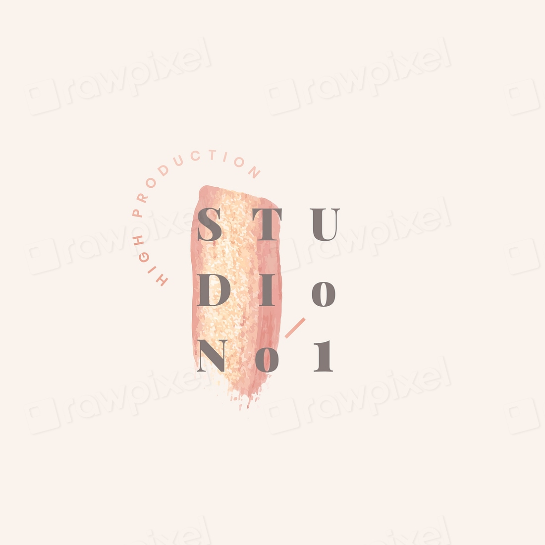 Studio No.1 brand design vector | Premium Vector - rawpixel