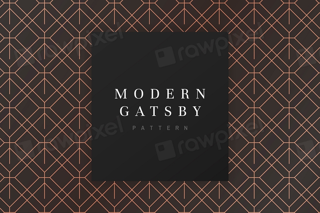 Modern gatsby pattern design vector | Premium Vector - rawpixel
