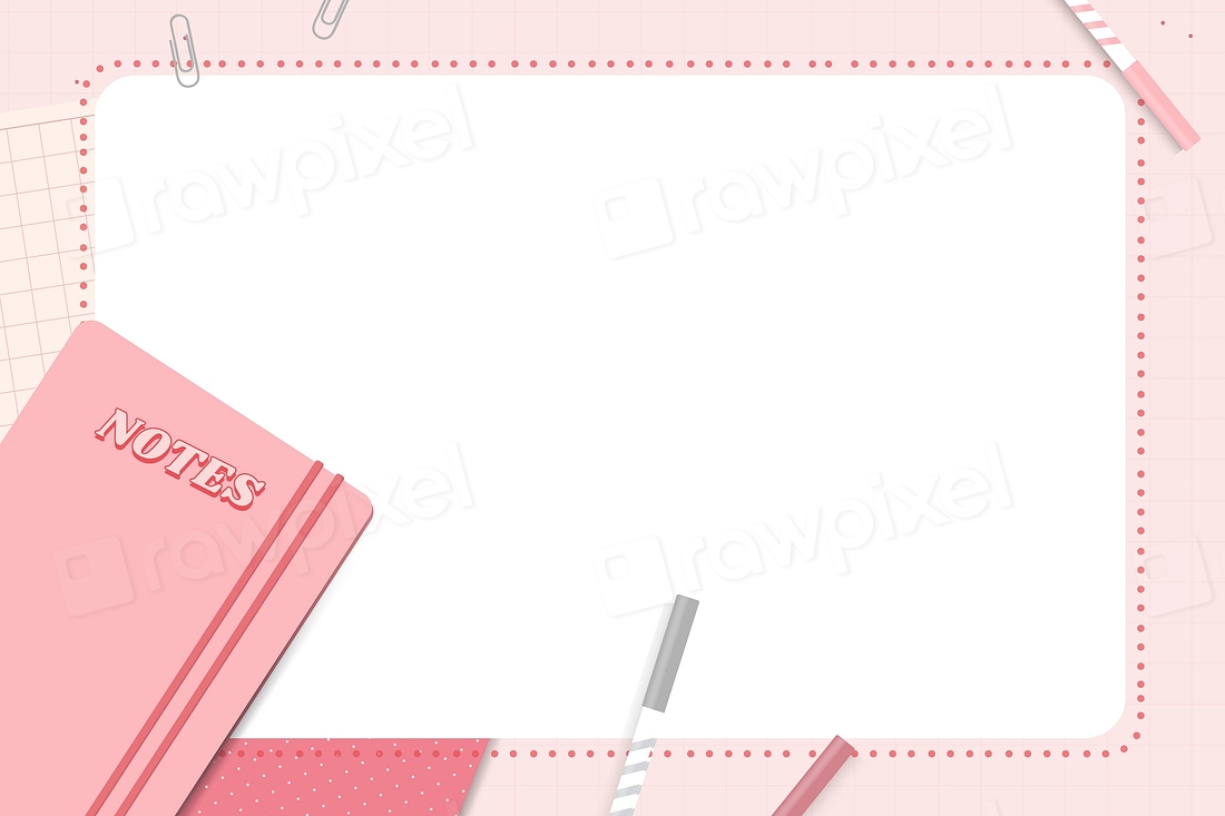 Pink notepad planner set vector | Premium Vector - rawpixel