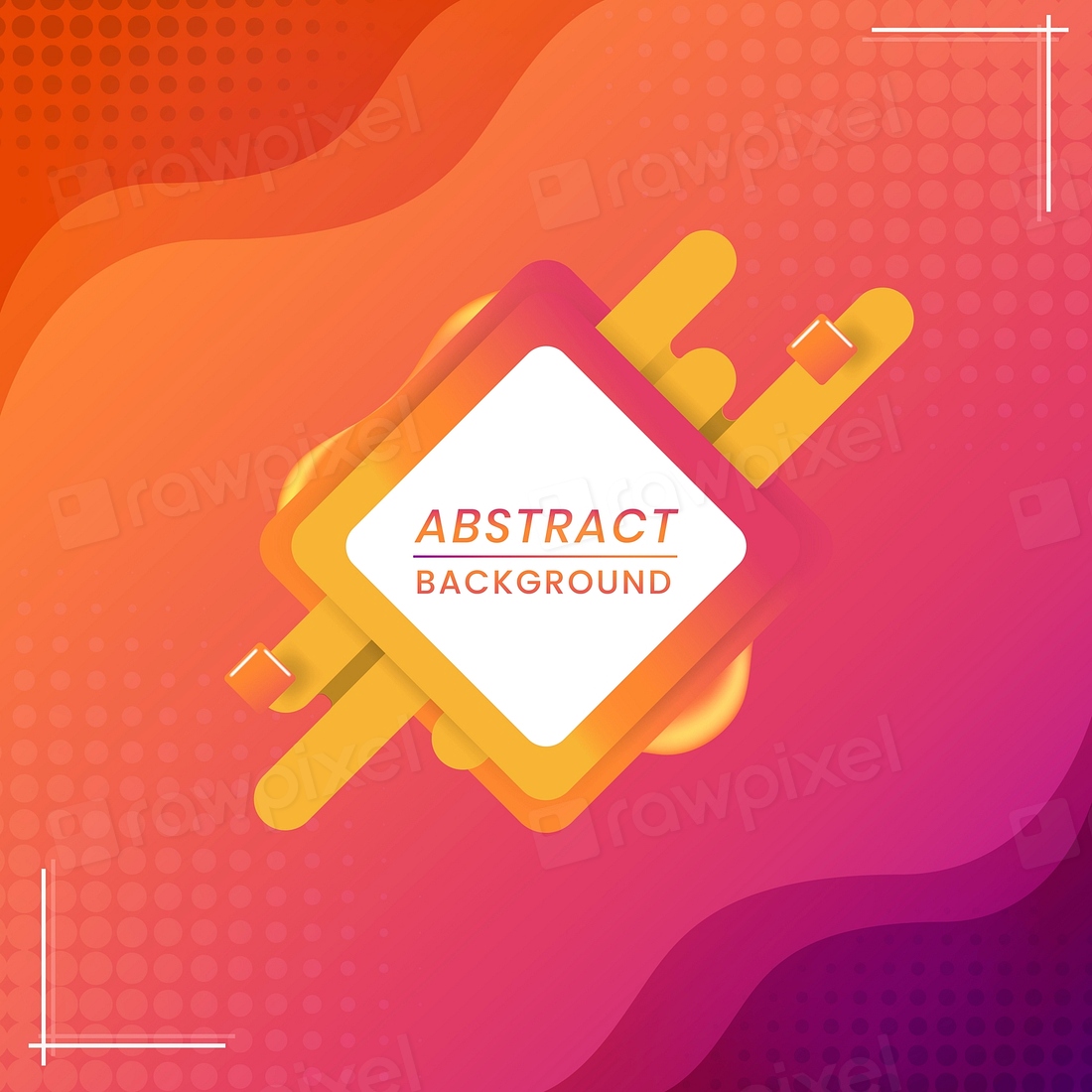 Orange abstract rhombus shape vector | Premium Vector - rawpixel