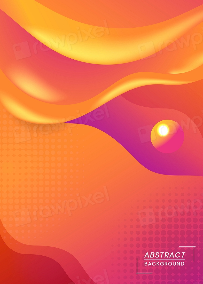 Orange abstract background design vector | Premium Vector - rawpixel
