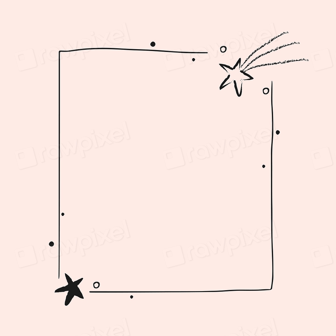 Star decorated minimal line art | Premium Vector - rawpixel