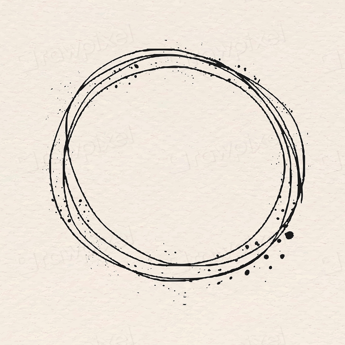 Minimal round line art frame | Premium Vector - rawpixel