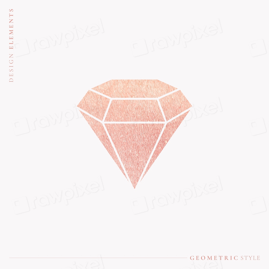 Pink geometric shimmering diamond design | Premium Vector - rawpixel