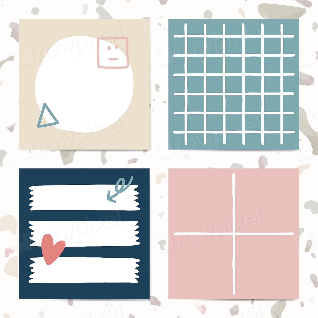 Sticky note doodle collection vectors | Premium Vector - rawpixel