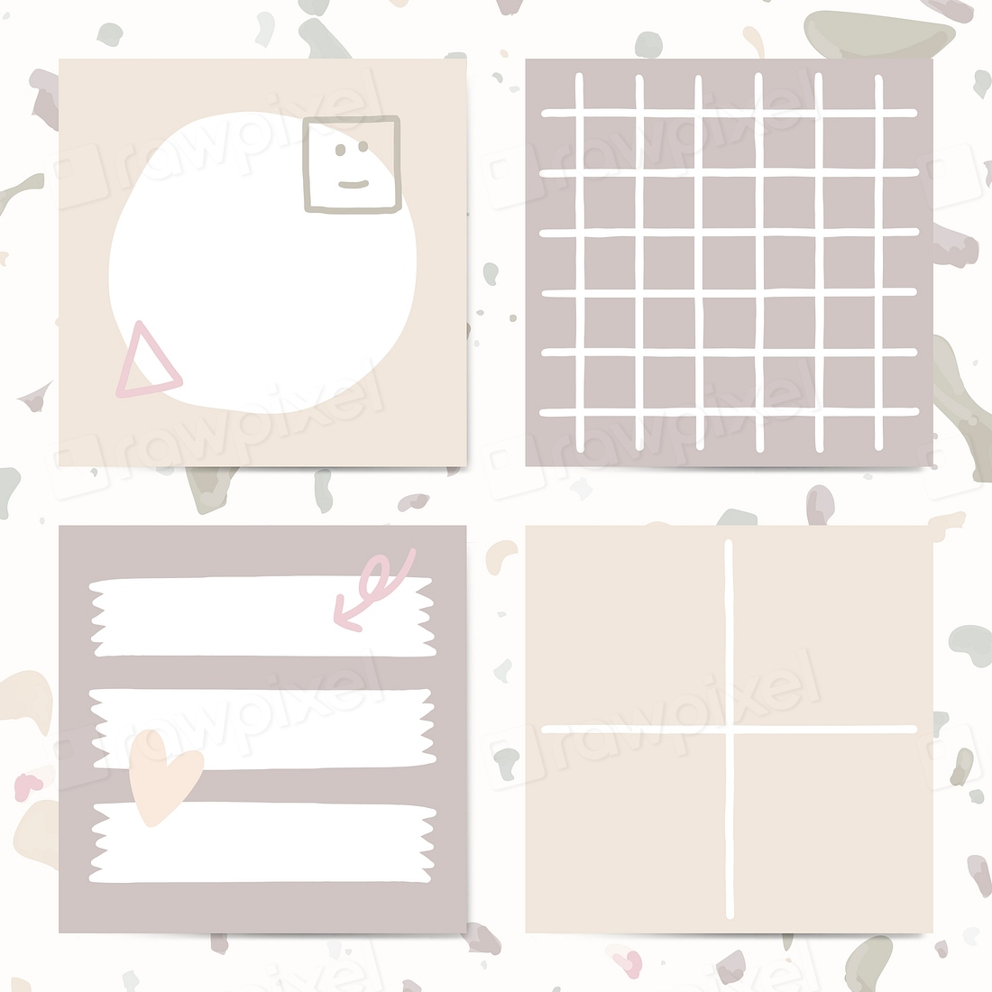 Sticky note doodle collection vectors | Premium Vector - rawpixel