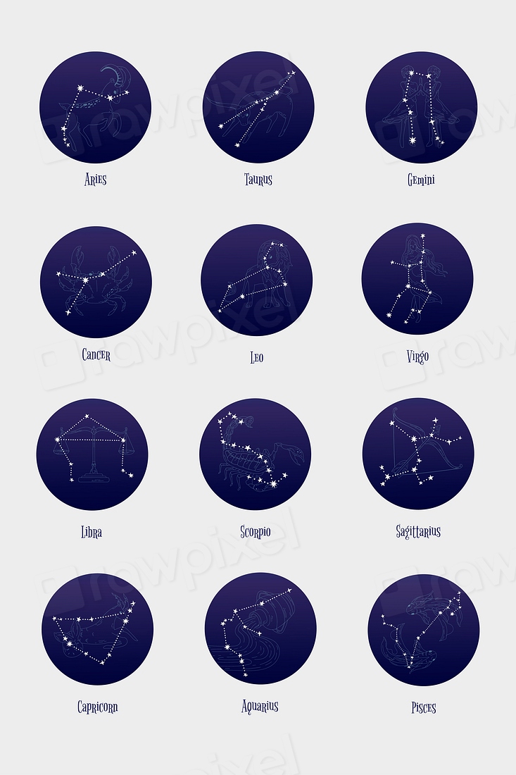 Astrological star signs vector set | Premium Vector - rawpixel