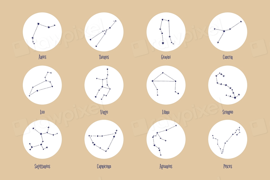 Astrological star signs vector set | Premium Vector - rawpixel