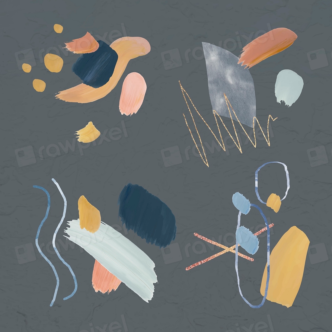 Colorful abstract design element vector | Premium Vector - rawpixel