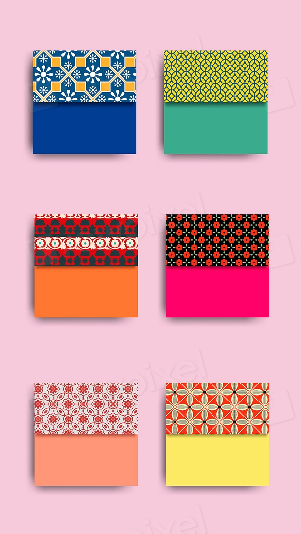Indian pattern note templates vector | Premium Vector - rawpixel
