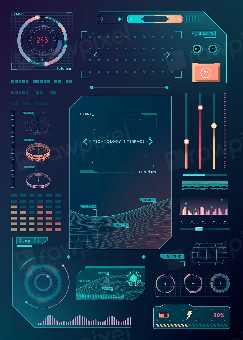 Velocity technology interface template design | Premium Vector - rawpixel
