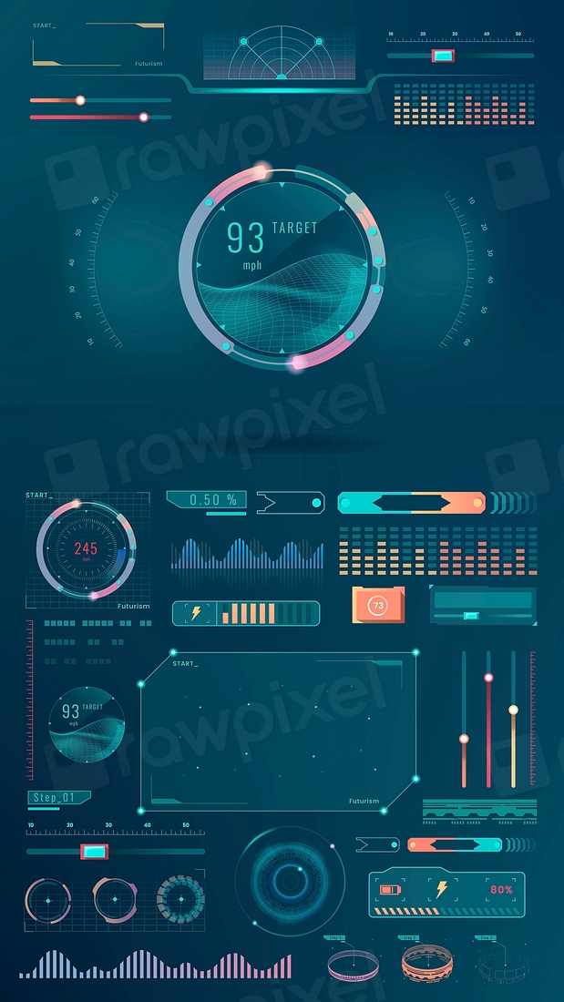 Velocity technology interface template design | Premium Vector - rawpixel