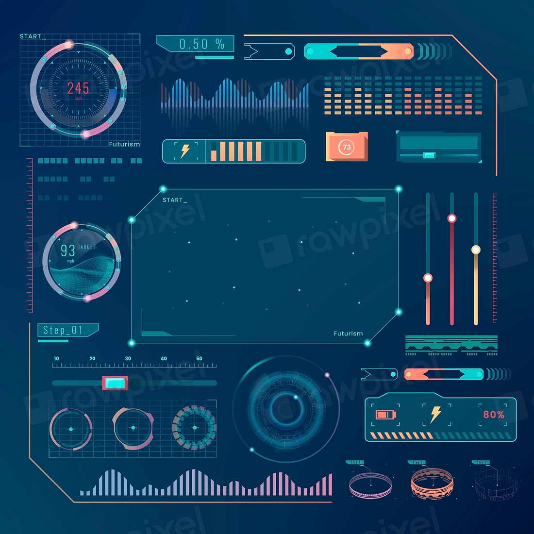 Velocity technology interface template design | Premium Vector - rawpixel