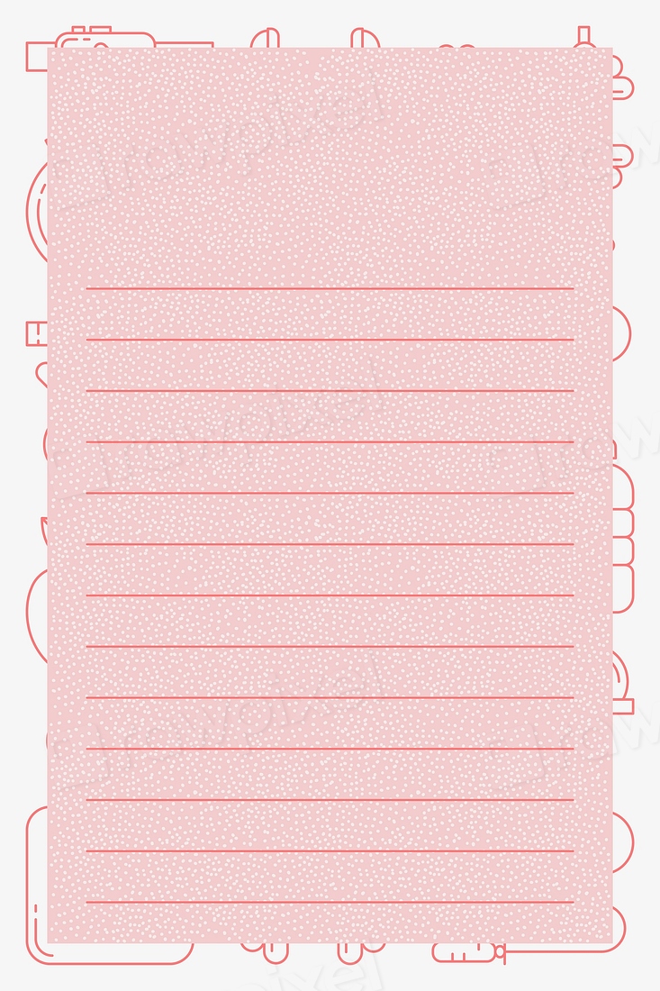 Blank pink fitness note template | Premium Vector - rawpixel
