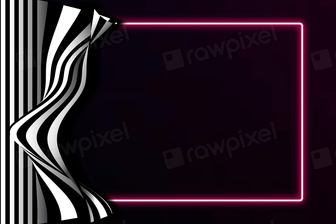 Red neon rectangle frame an | Premium Vector - rawpixel