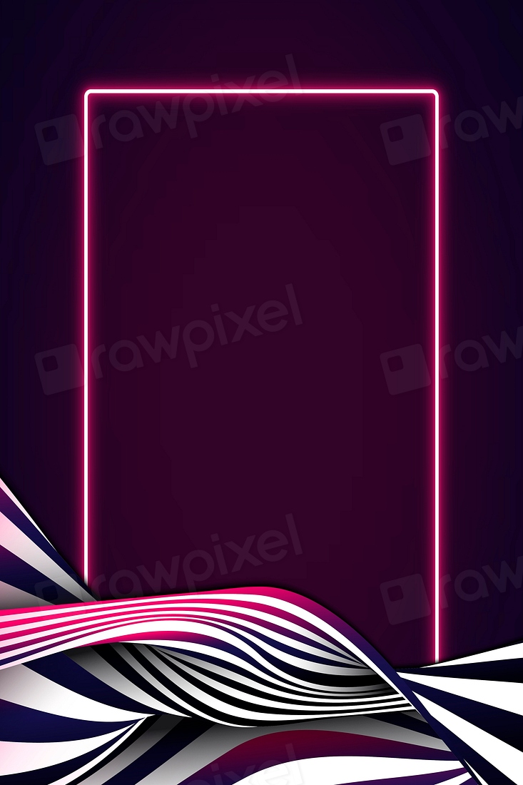 Red neon rectangle frame an | Premium Vector - rawpixel