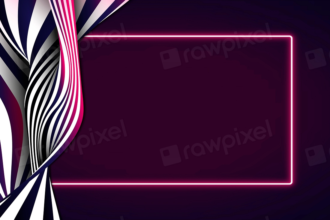 Red neon rectangle frame an | Premium Vector - rawpixel