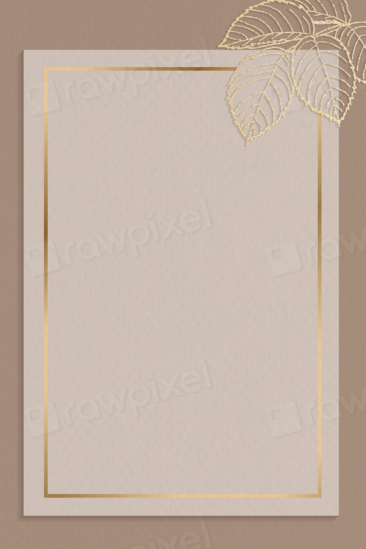 Blank golden leafy frame vector | Premium Vector - rawpixel