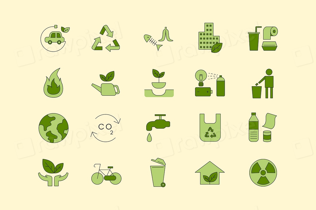 Environment icon design elements vector | Premium Vector - rawpixel