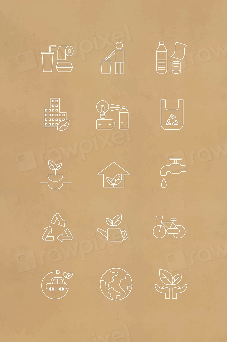 Environment icon design elements vector | Premium Vector - rawpixel