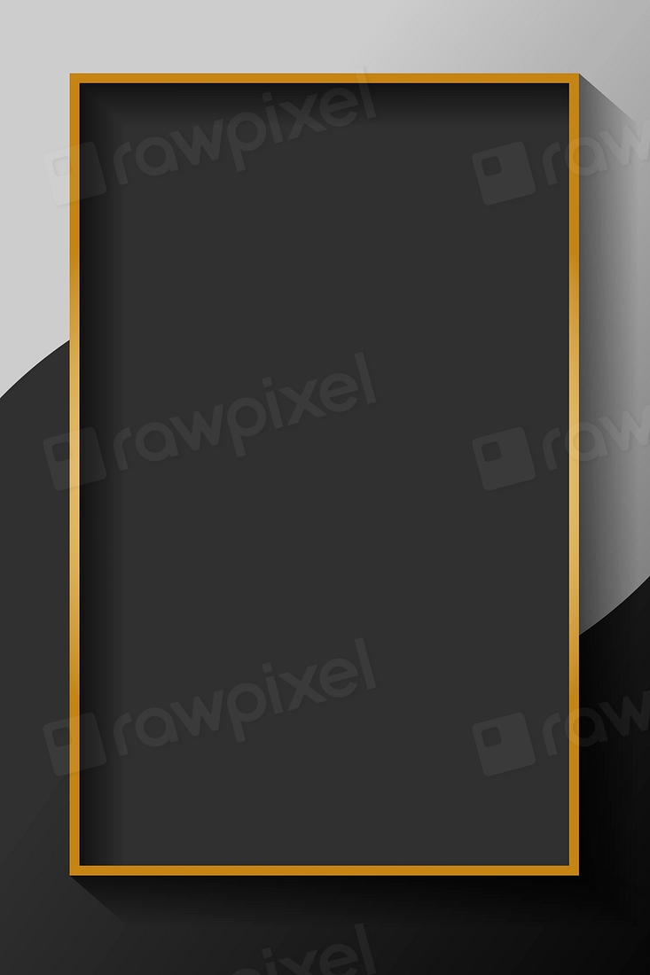 Blank rectangle black abstract frame | Premium Vector - rawpixel
