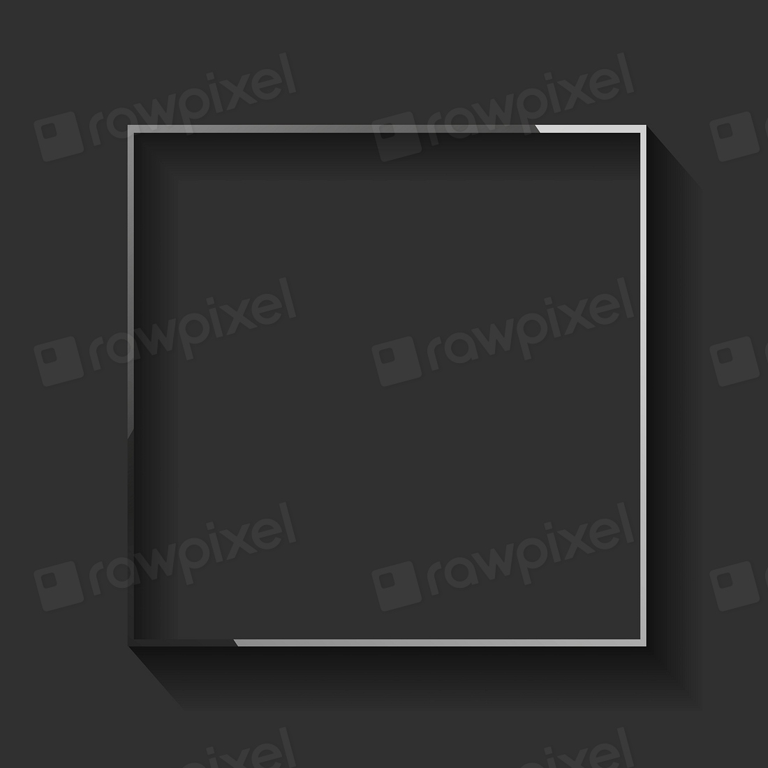 Blank rectangle black abstract frame | Premium Vector - rawpixel
