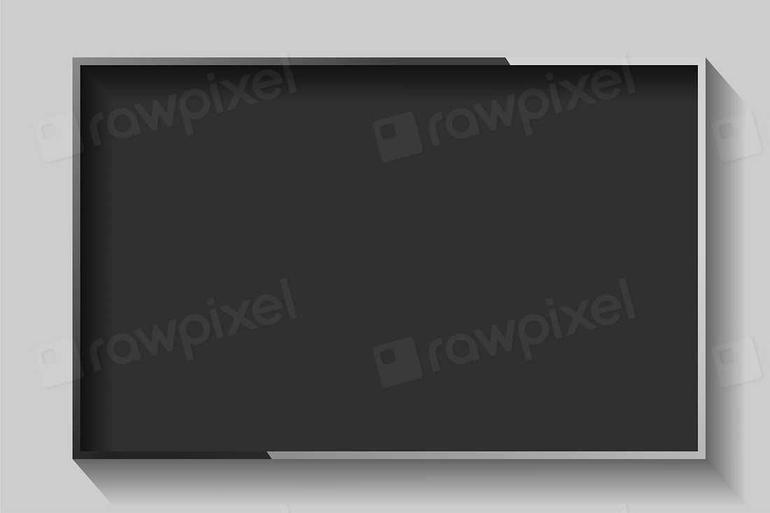 Blank rectangle black abstract frame | Premium Vector - rawpixel
