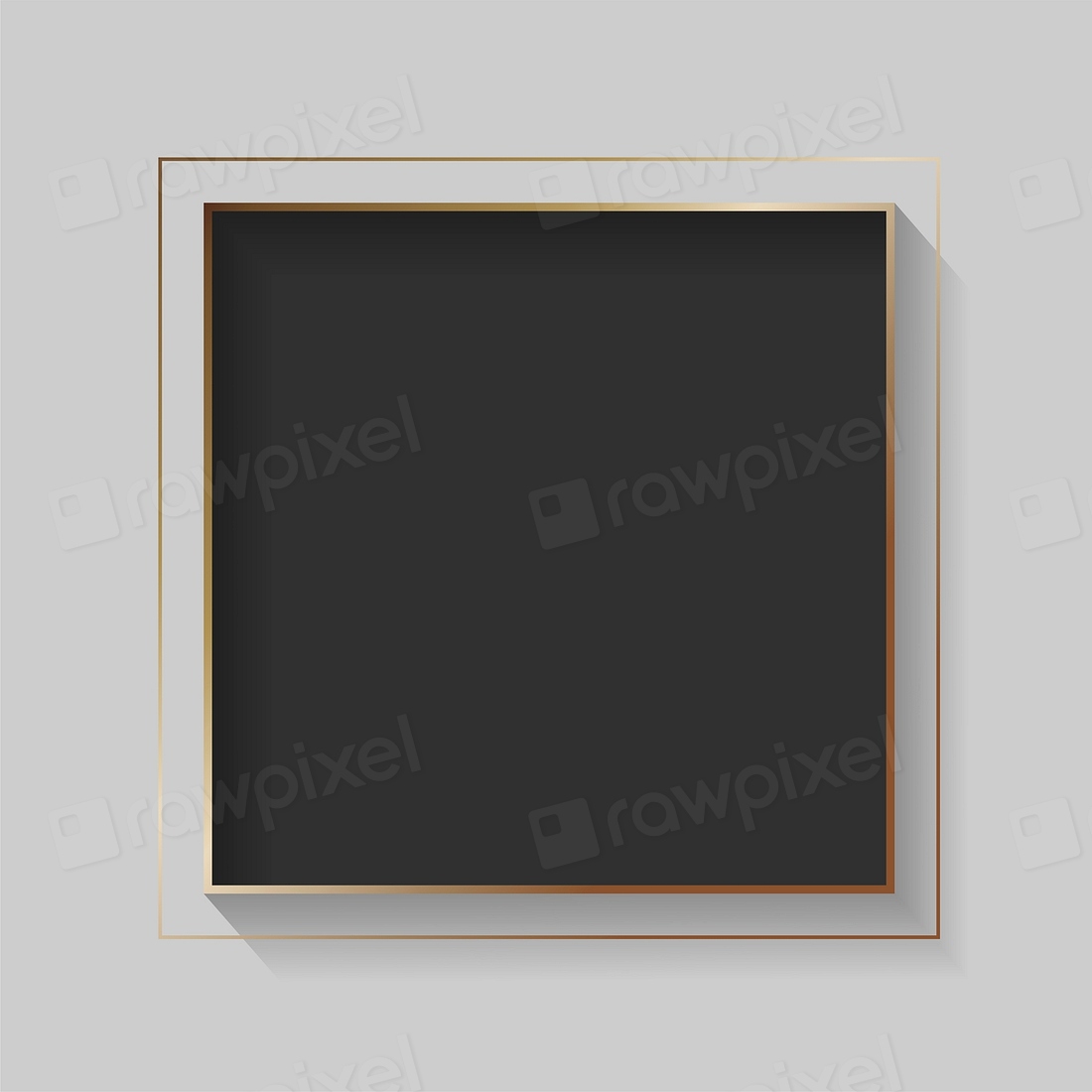 Blank square black abstract frame | Premium Vector - rawpixel