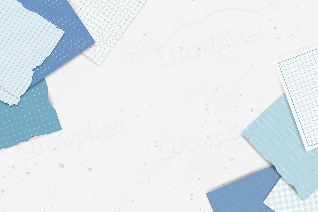Blue ripped note collection vector | Premium Vector - rawpixel