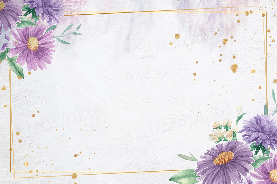 Rectangle gold flower frame vector | Premium Vector - rawpixel