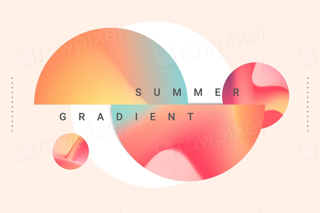 Summer gradient pattern poster template | Premium Vector - rawpixel