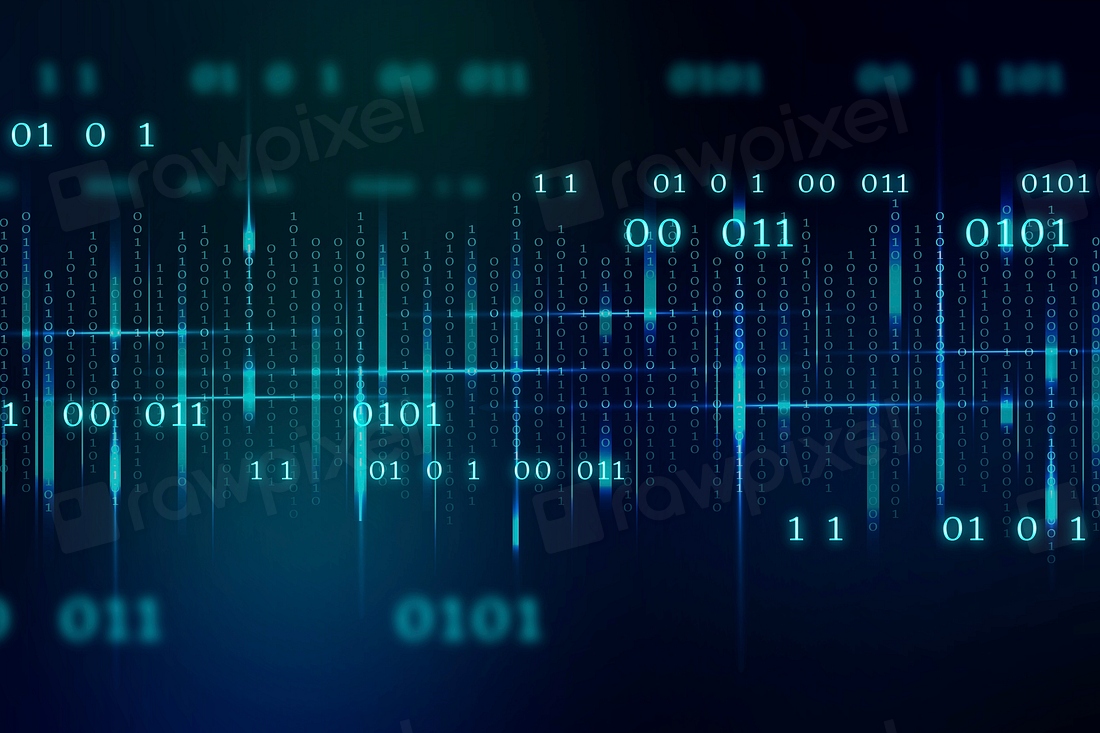 Stream binary code design vector | Premium Vector - rawpixel