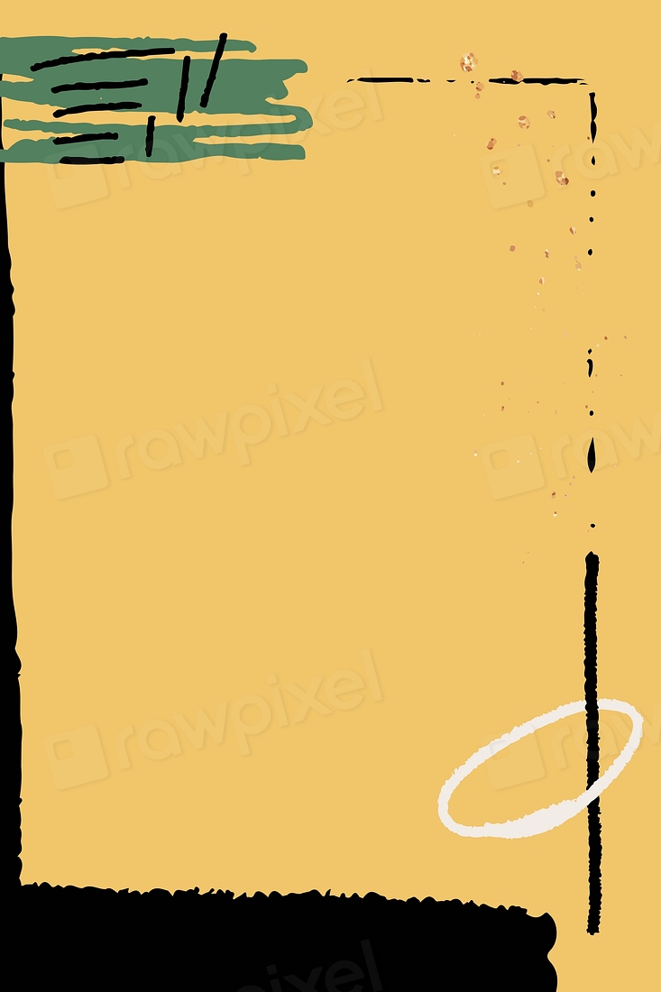 Yellow scribble patterned background vector | Premium Vector - rawpixel
