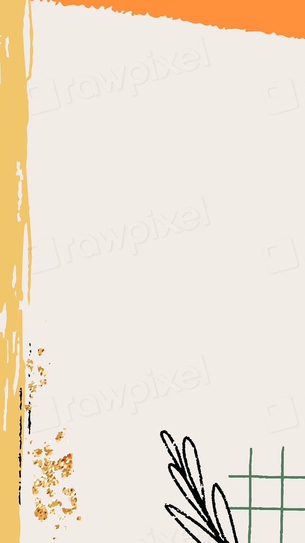 Beige scribble patterned mobile phone | Premium Vector - rawpixel