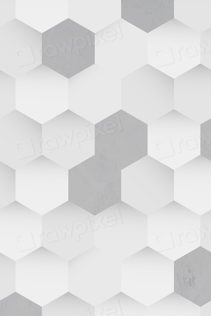 White and gray hexagon pattern | Premium Vector - rawpixel