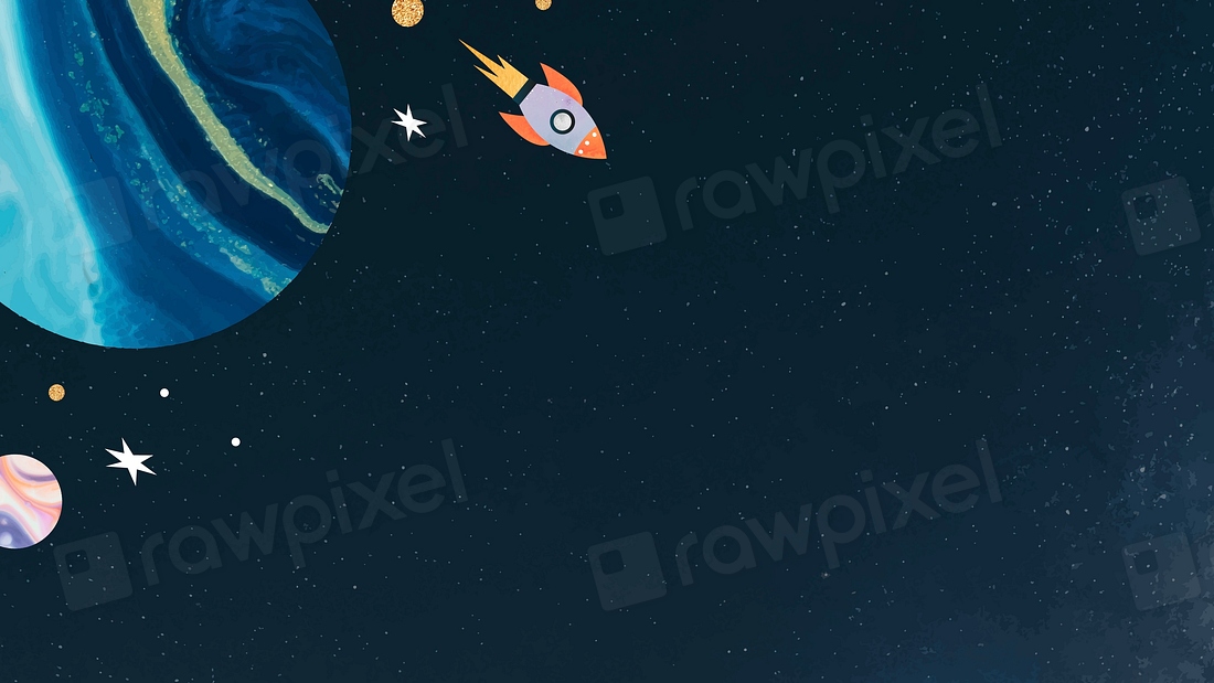 Colorful galaxy watercolor doodle rocket | Premium Vector - rawpixel