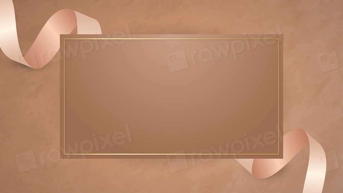 Gold frame pink gold ribbon | Premium Vector - rawpixel