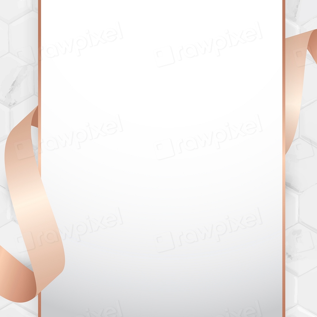 Rectangle fame pink gold ribbon | Premium Vector - rawpixel