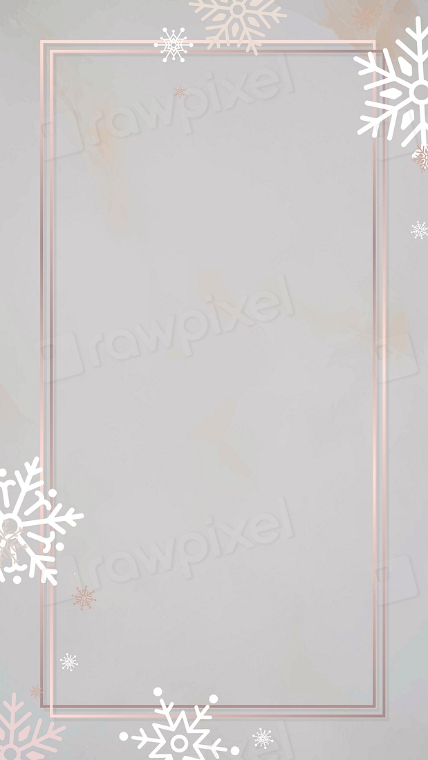Golden Christmas rectangle frame mobile | Premium Vector - rawpixel